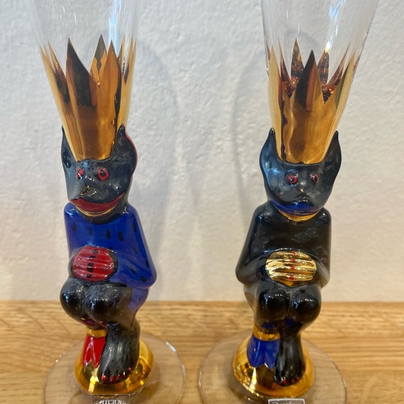 Orrefors Kostaboda | Dining | Orrefors Schnaps Sparkling Devil Glasses ...